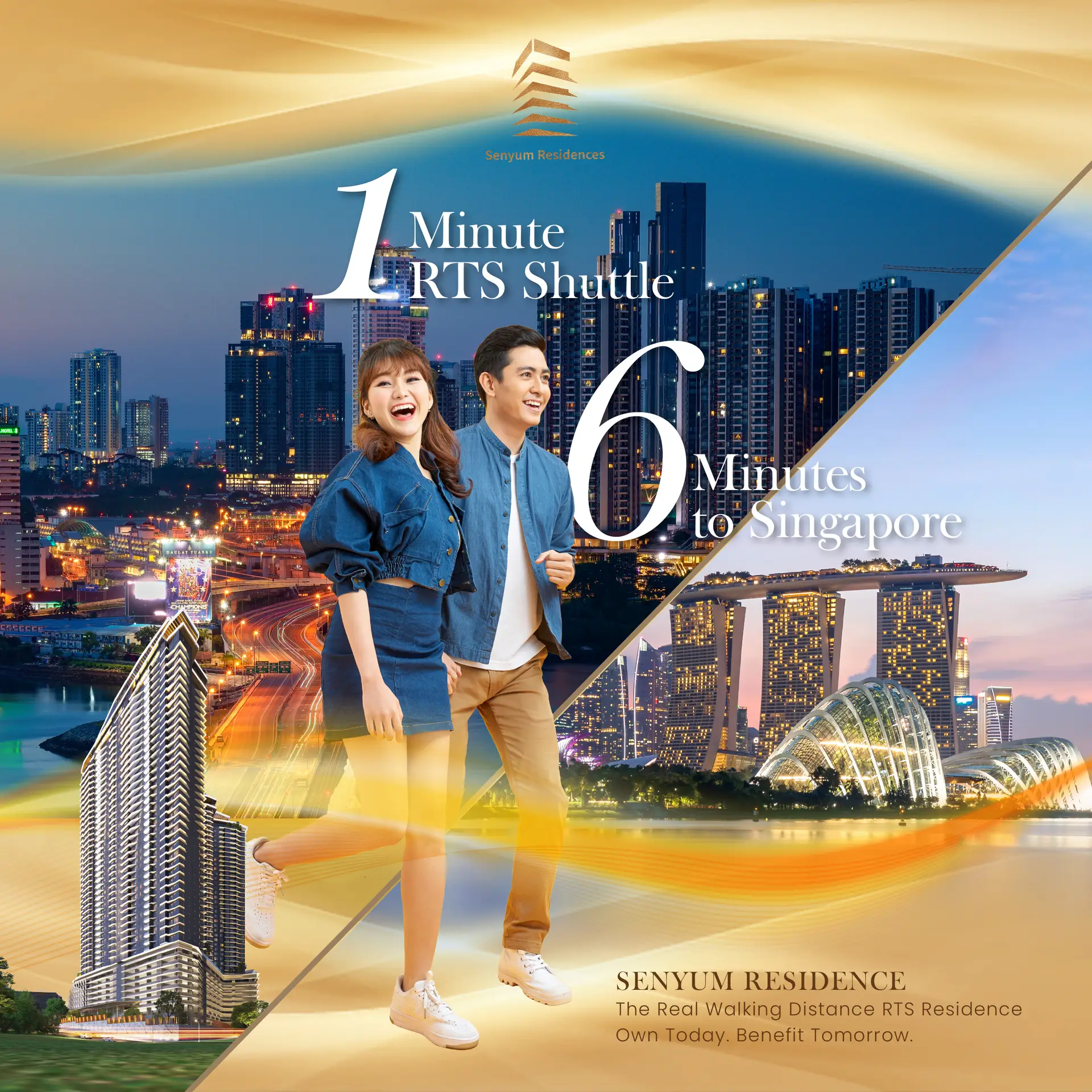 Luxury JB Condo Near RTS Link and CIQ | Senyum