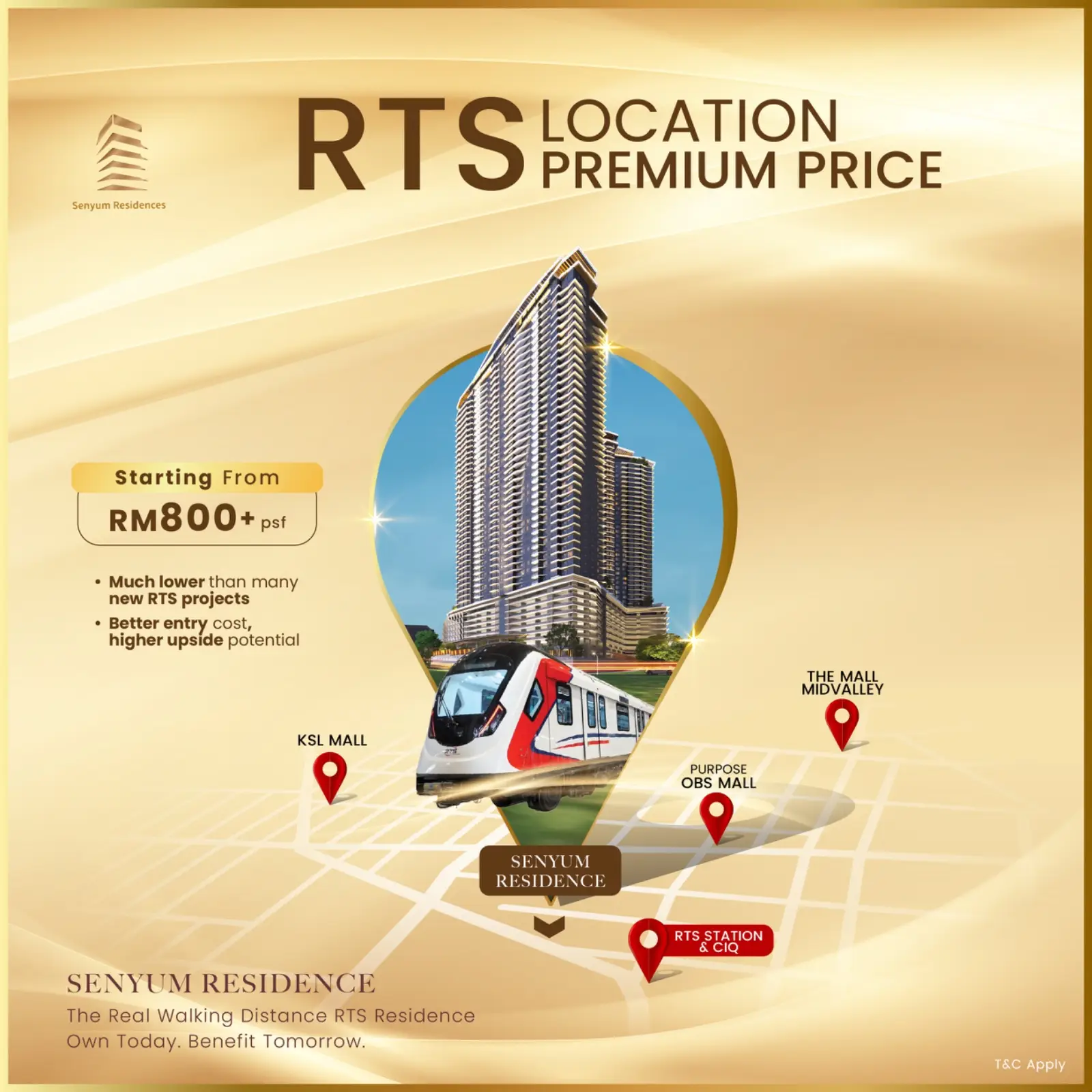 Luxury JB Condo Near RTS Link and CIQ | Senyum